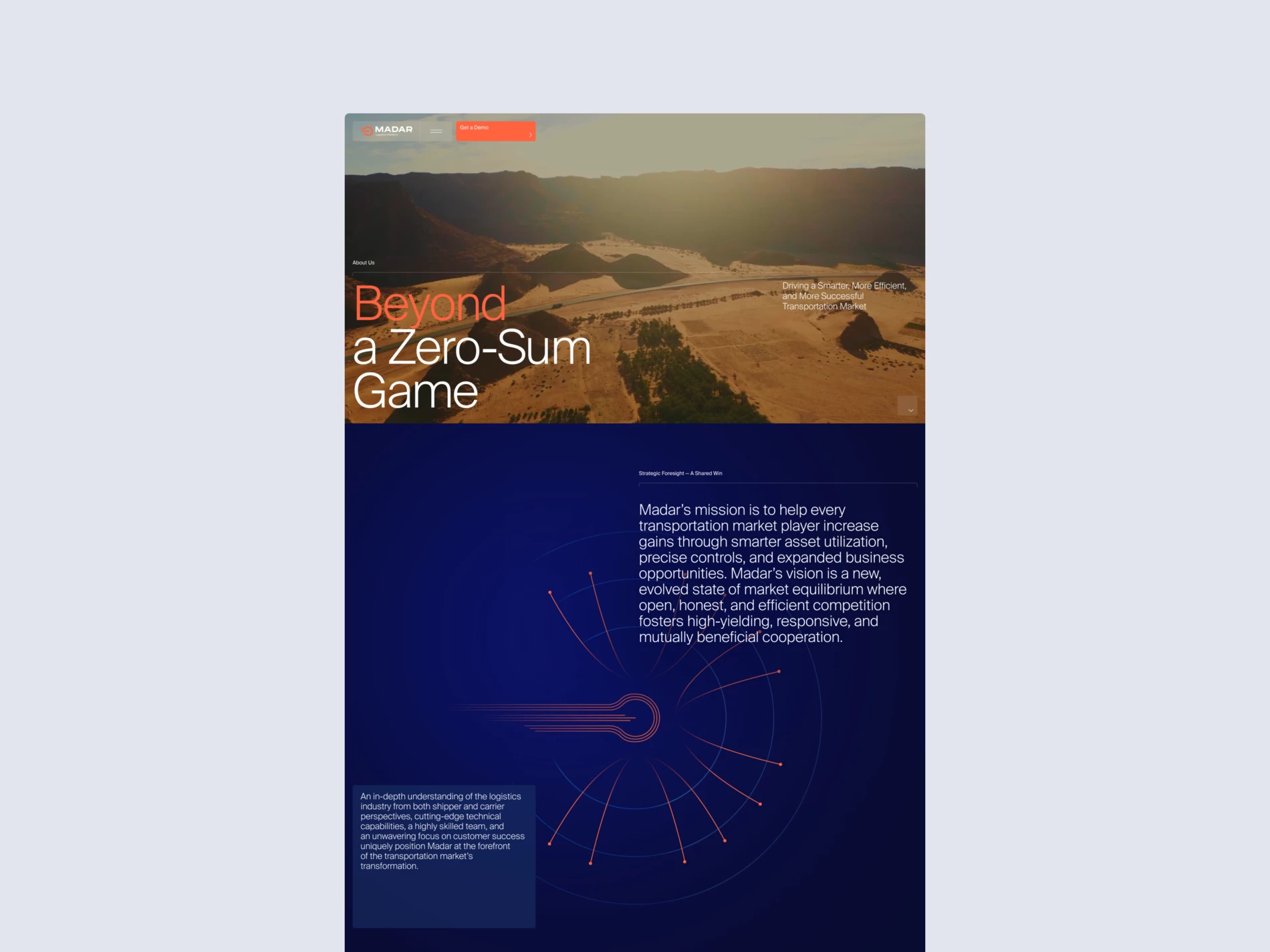 Madar. Corporate website | Vide Infra